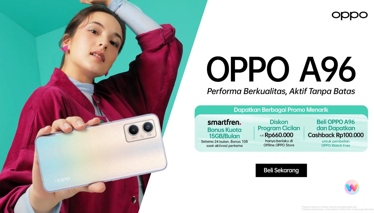 Hanya 2 Jutaan, OPPO A96: Ponsel Masa Depan Dengan Desain Elegan Dan Performa Unggulan Terbaru ...